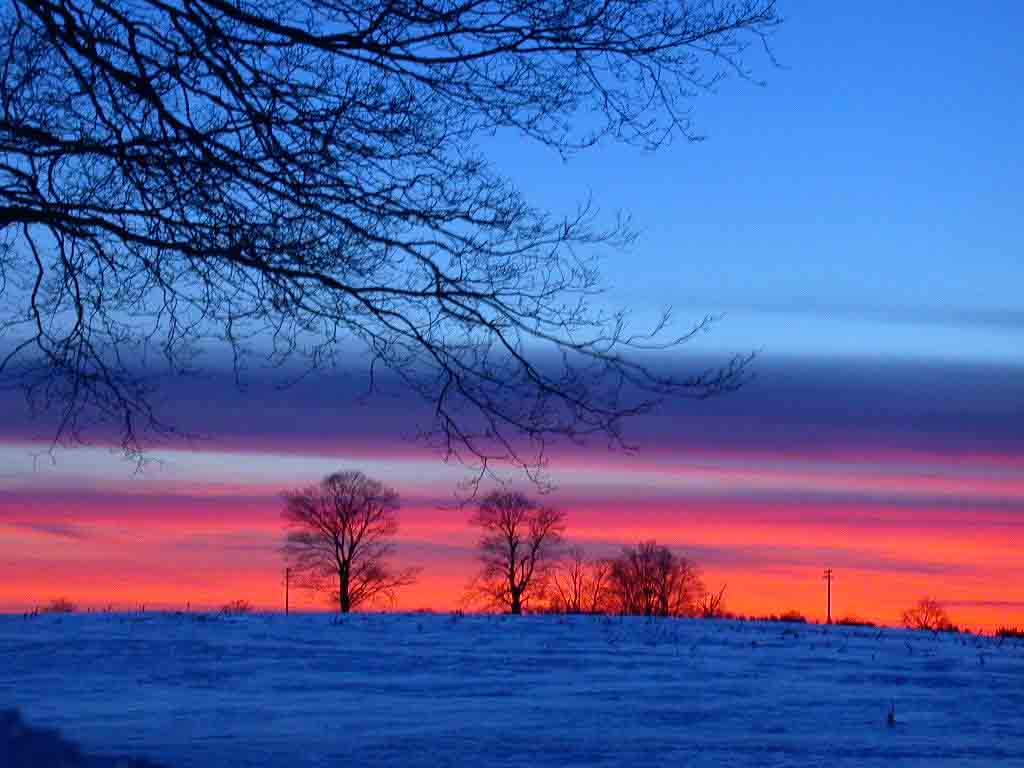 Winter Sunset Wallpapers [HD] | Wallpapers High Definition Wallpapers ...